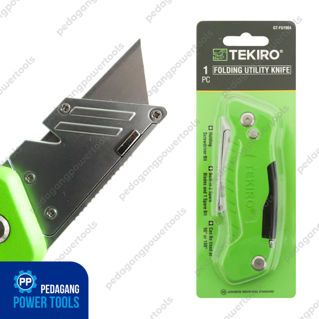 Jual TEKIRO PISAU CUTTER LIPAT FOLDING UTILITY KNIFE ALAT POTONG ...