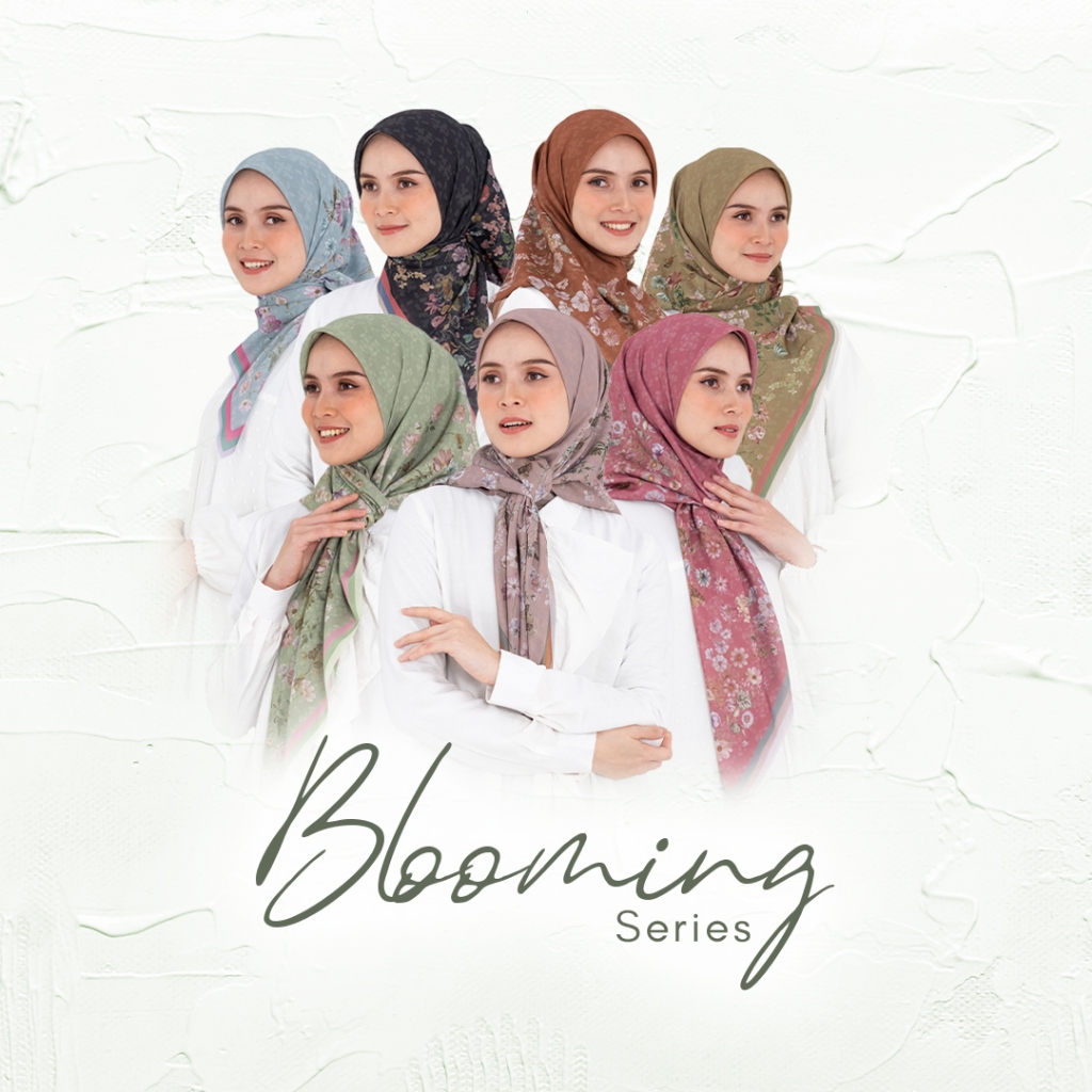 Jual Hijab Segiempat Motif Killua Blooming Series | Shopee Indonesia