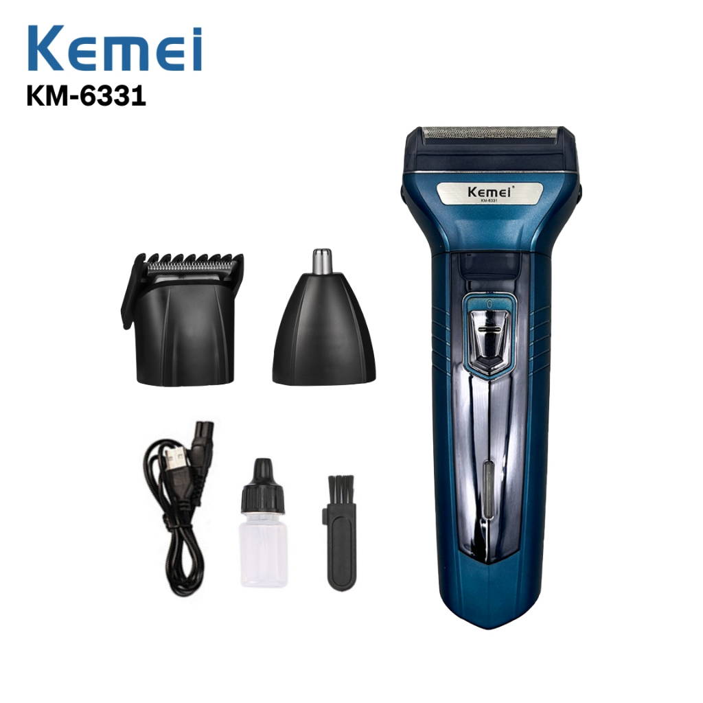 Jual KEMEI KM 6331 Alat Cukur Rambut Kumis Jenggot Bulu Hidung Elektrik ...