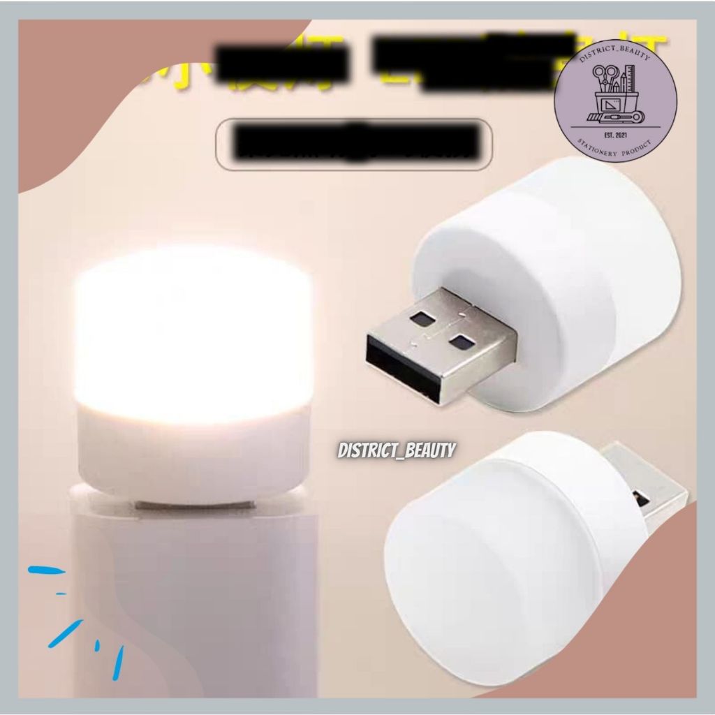 Jual Lampu LED Mini USB Portable / Lampu Penerangan Untuk Baca Belajar ...