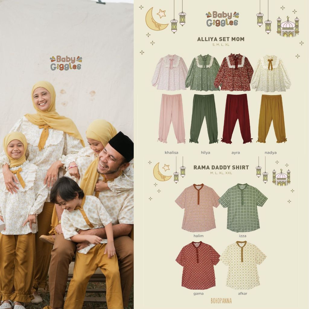 Jual BOHOPANNA BAJU LEBARAN DEWASA ALLIYA SET IBU KEMEJA KOKO RAMA AYAH | Shopee Indonesia