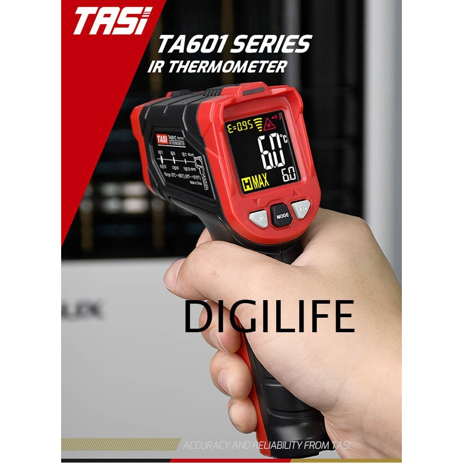 Jual Industrial Infrared Thermometer 880 Celsius TASI TA601C Termometer Gun 880c TA 601C ...