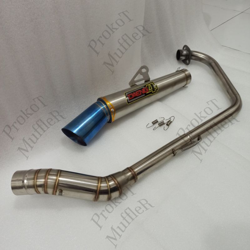 Jual Open Specs Daeng sai4 exhaust pipe for Tmx 125 155 Raider 150 rusi ...