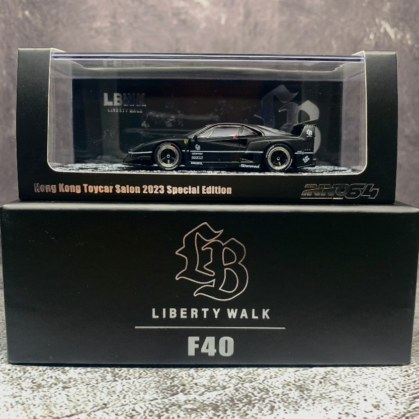 Jual Inno64 Inno LBWK Ferrari F40 Matte Black Hong Kong Toycar Salon ...