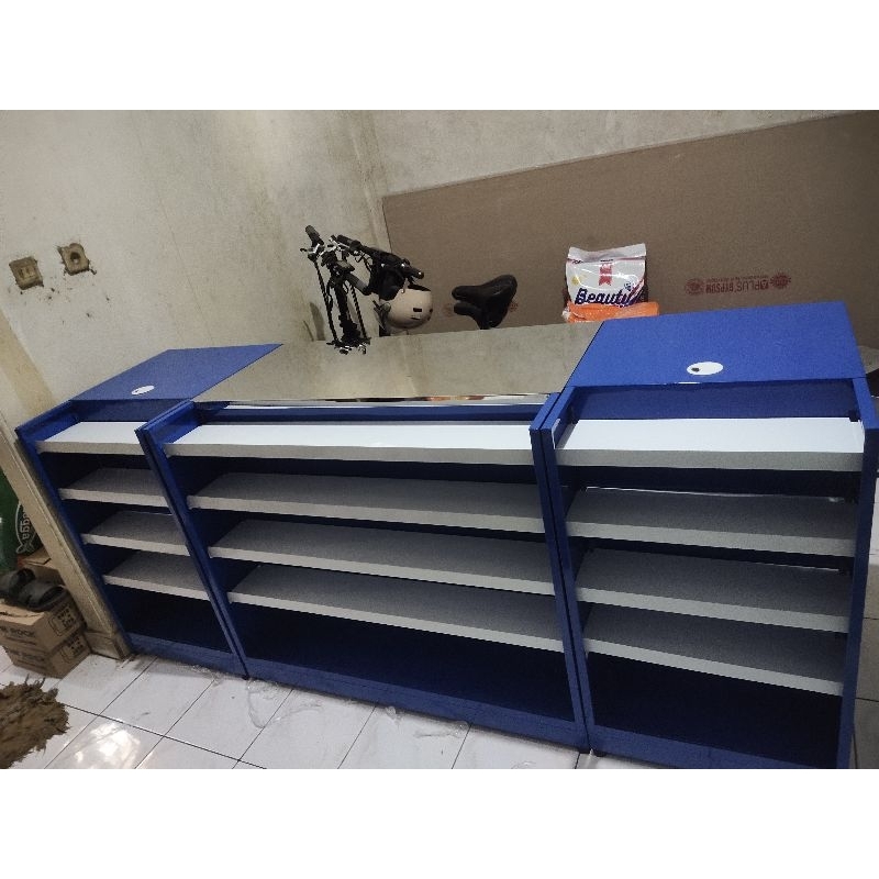 Jual meja kasir 1 meja besar 2 meja komputer | Shopee Indonesia
