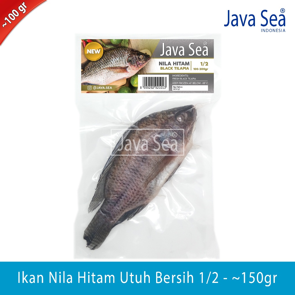 Jual Ikan Nila/Tilapia Hitam Utuh Bersih Perut 1/2 pack 100-200gr Java ...