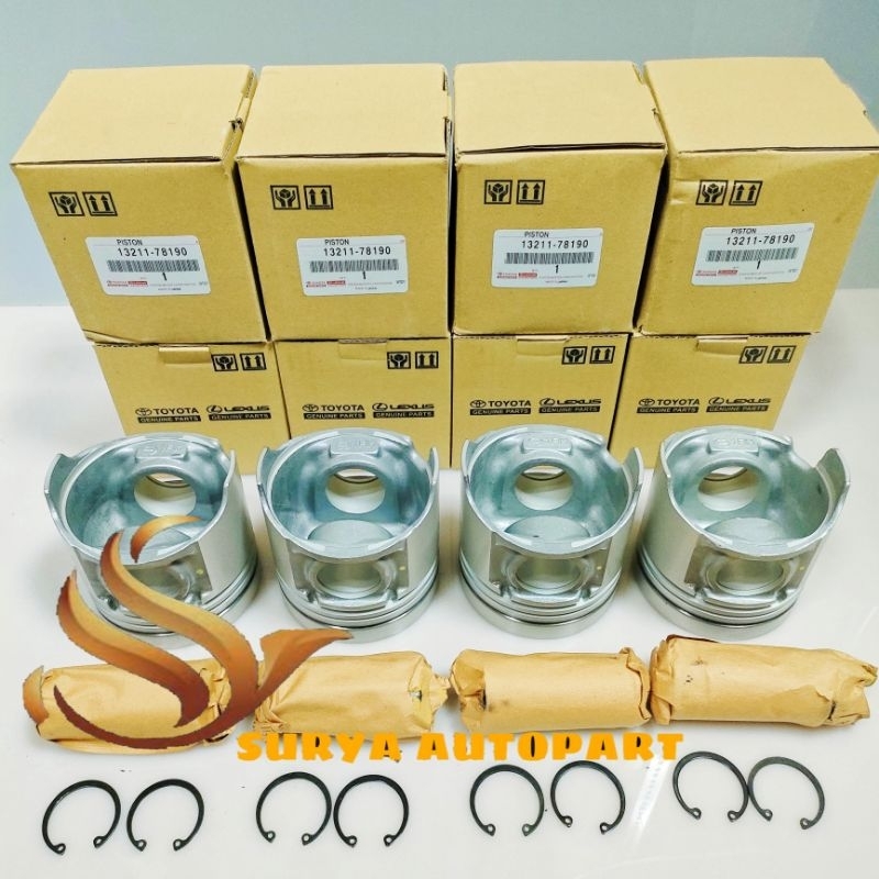 Jual PISTON ASSY SET HINO DUTRO HT130 PS130 WO4D STD ORIGINAL | Shopee Indonesia