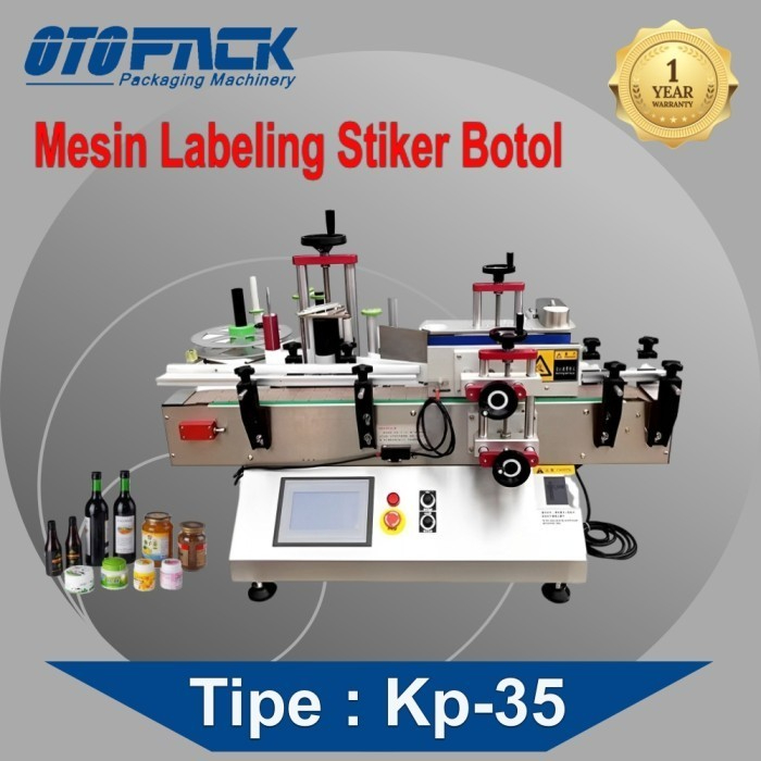 Jual Mesin Labeling Stiker Botol Bulat Automatic Round Bottle | Shopee ...