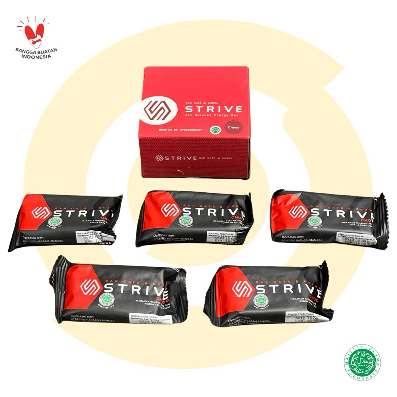 Jual Energy Bar STRIVE Bite Size rasa Choco | 1 Box isi 5 Pcs | Shopee ...