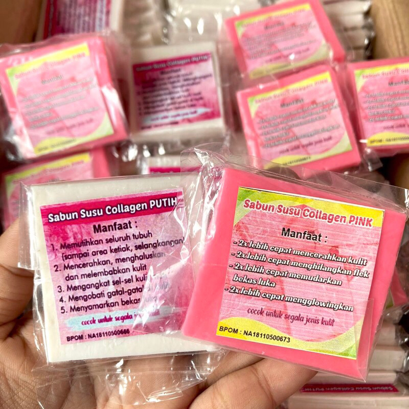 Jual SABUN SUSU COLLAGEN PUTIH & PINK BY AYU BPOM SABUN SUSU COLLAGEN ...