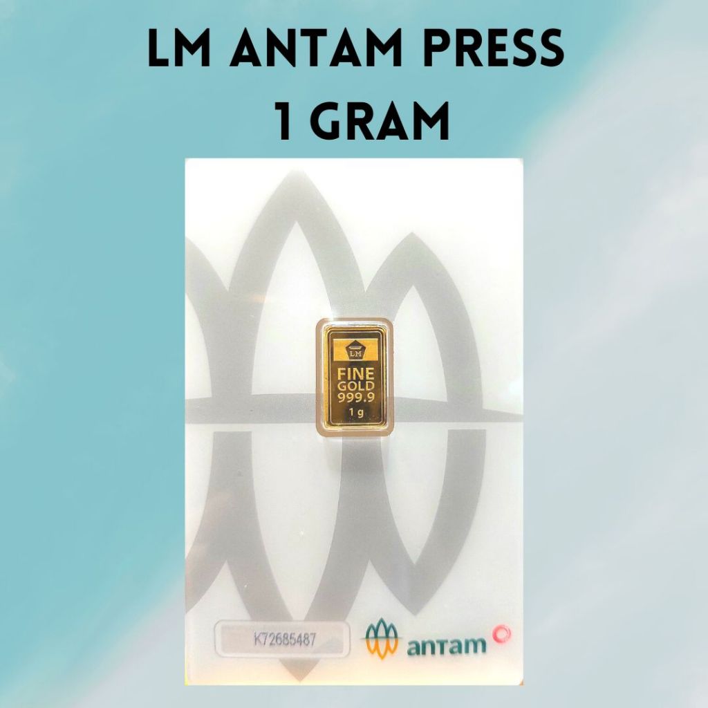 Jual Logam Mulia LM Press 1gr 1g 1 Gram Batangan Emas ANTAM Sertifikat ...