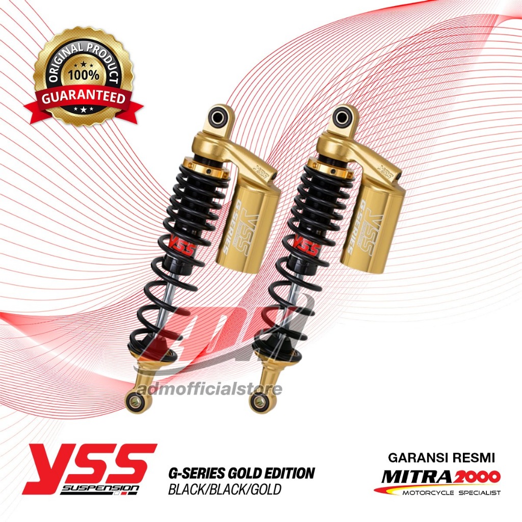 Jual YSS Twin Shock G-Series Gold Edition RC302 320MM & 340MM | Shopee ...