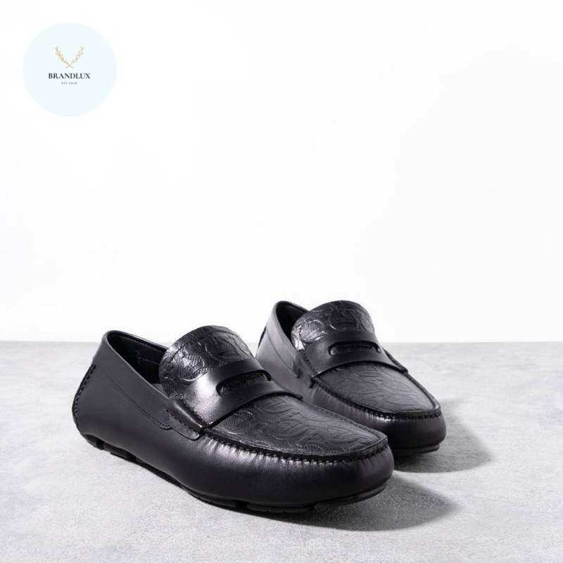 Jual SALVATORE FERRAGAMO Newton loafers Black | Shopee Indonesia