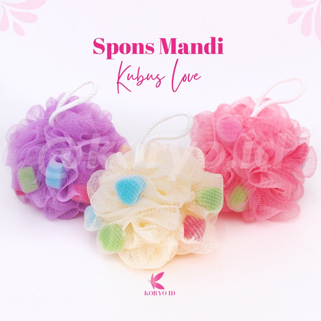 Jual Spons Mandi busa Love Shower Puff Murah Fancy Premium I Busa mandi ...