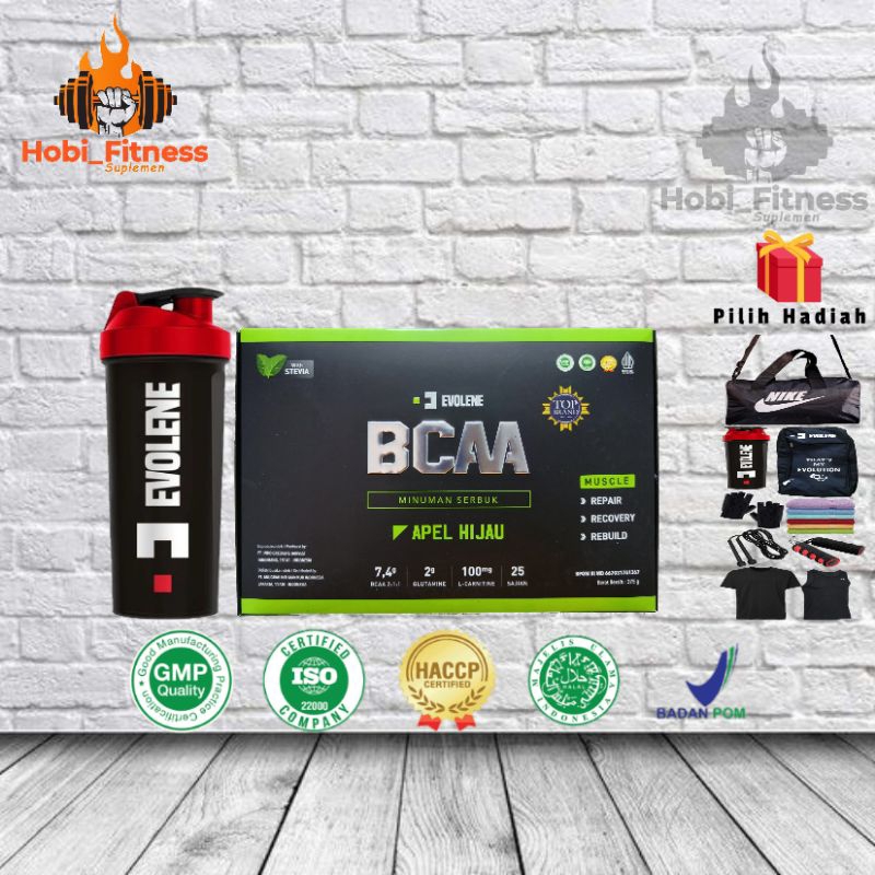 Jual BCAA 25sachet Branched Chain Amino Acid Evolene Supleme Fitness | Shopee Indonesia