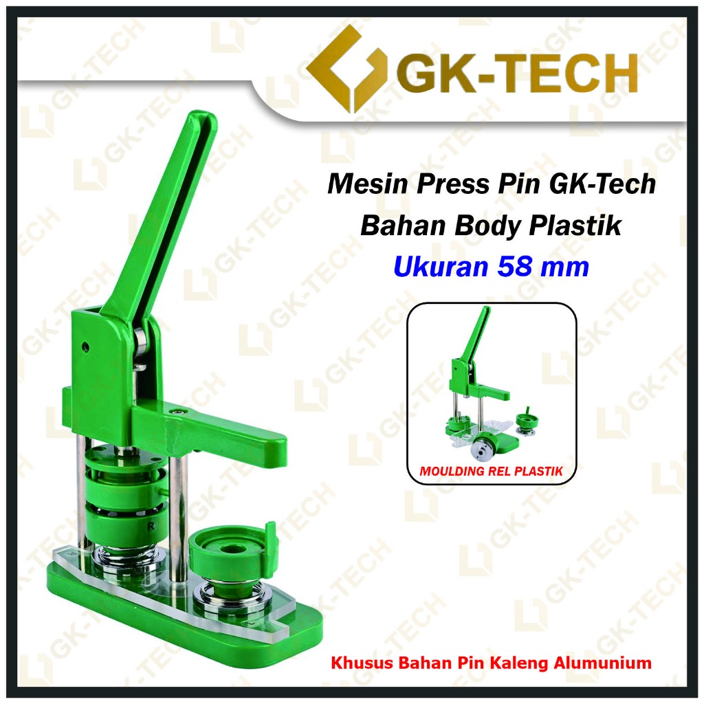 Jual Mesin Press Pin GKT / GK-TECH Termasuk Moulding Uk. 44 & 58 mm GKT Import Murah Awet ...