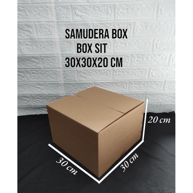 Jual kardus karton box uk 30x30x20 cm ST sheet singgle wall polos ...