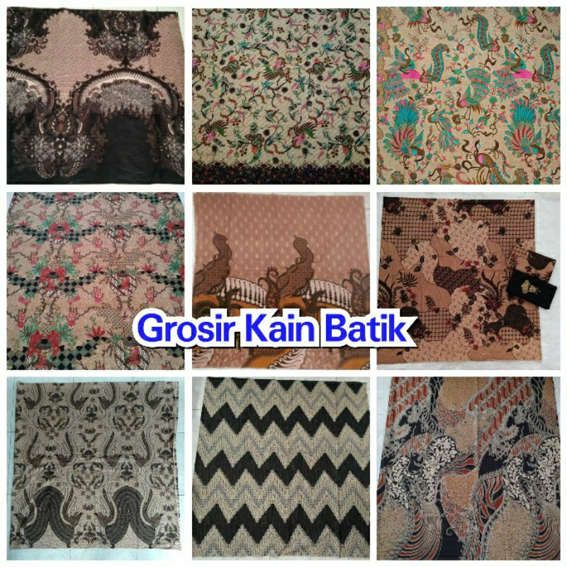 Jual Grosir Kain Batik Katun Premium Modern Halus Serian Warna Coklat ...