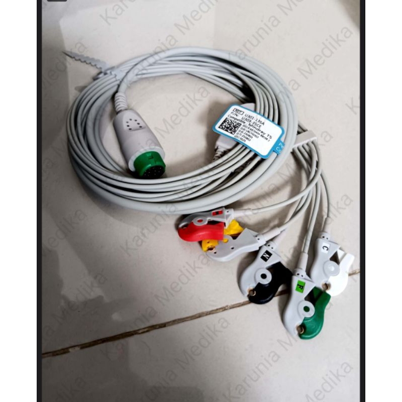 Jual Kabel EKG Mindray 12 pin 3/5 Leads Dan Clip | Shopee Indonesia
