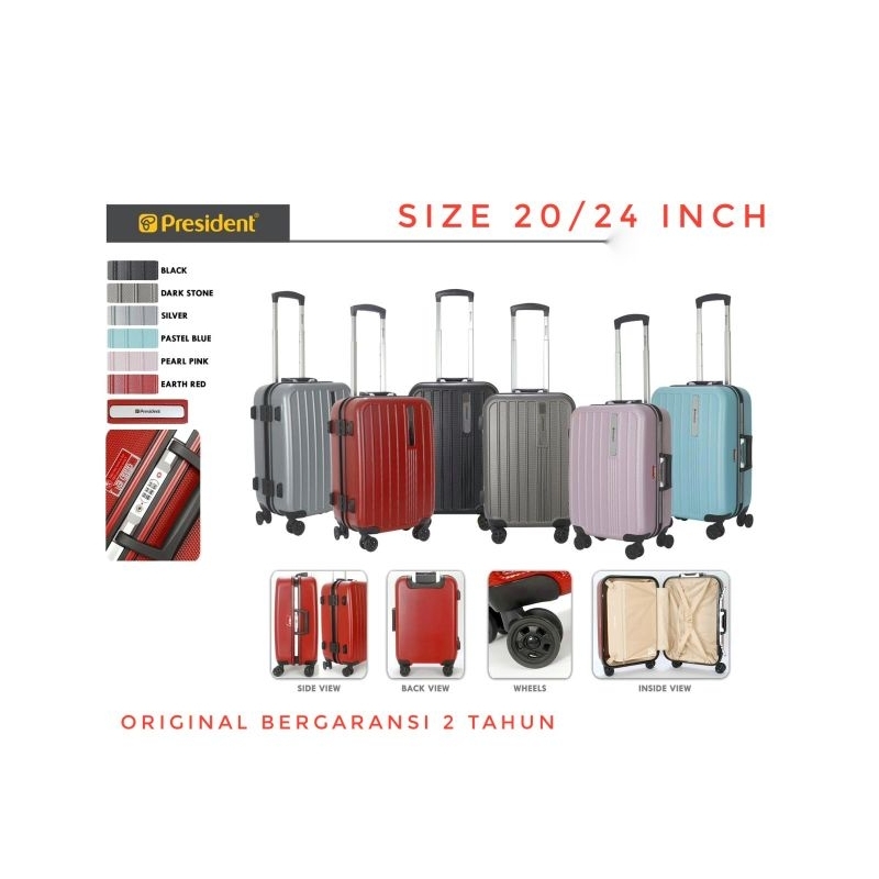 Jual Koper President Frame 5339/5559/5567 size 24 inch Bagasi Original ...