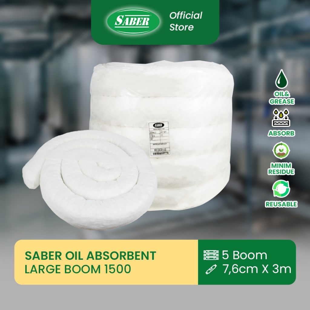 Jual SABER Oil Absorbent Large Boom 1500 | Shopee Indonesia
