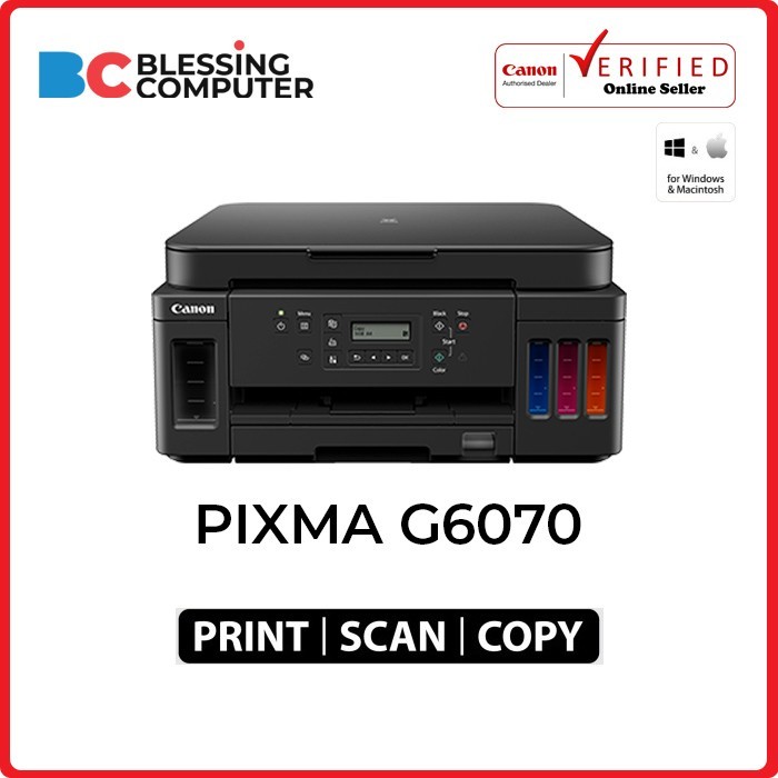 Jual Printer CANON G6070 Print Scan Copy / CANON PIXMA G6070 | Shopee ...