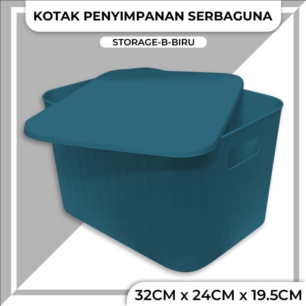 Jual Kotak Penyimpanan Serbaguna Storage Box Dengan Tutup Kotak Plastik ...