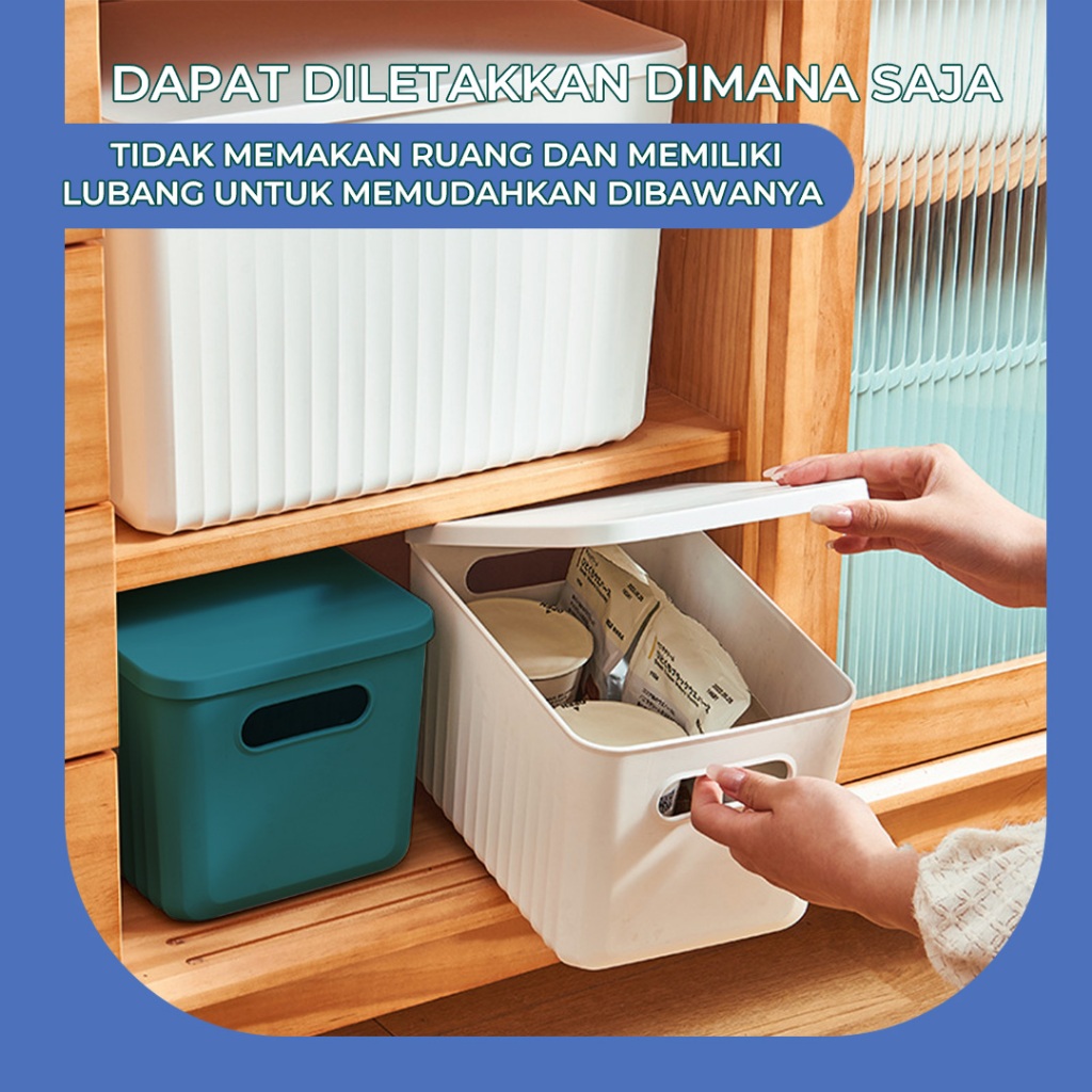 Jual Kotak Penyimpanan Serbaguna Storage Box Dengan Tutup Kotak Plastik ...
