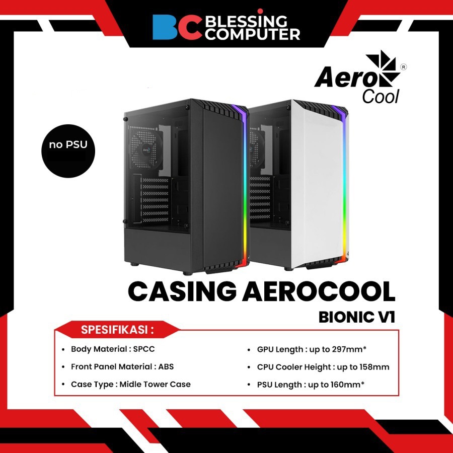 Jual CASING AEROCOOL BIONIC V1 - WHITE | Shopee Indonesia