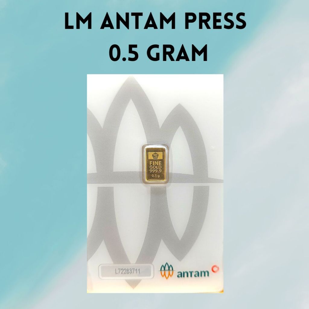 Jual Logam Mulia LM Press 0,5gr 1/2g 0,5 Gram Batangn Emas ANTAM ...