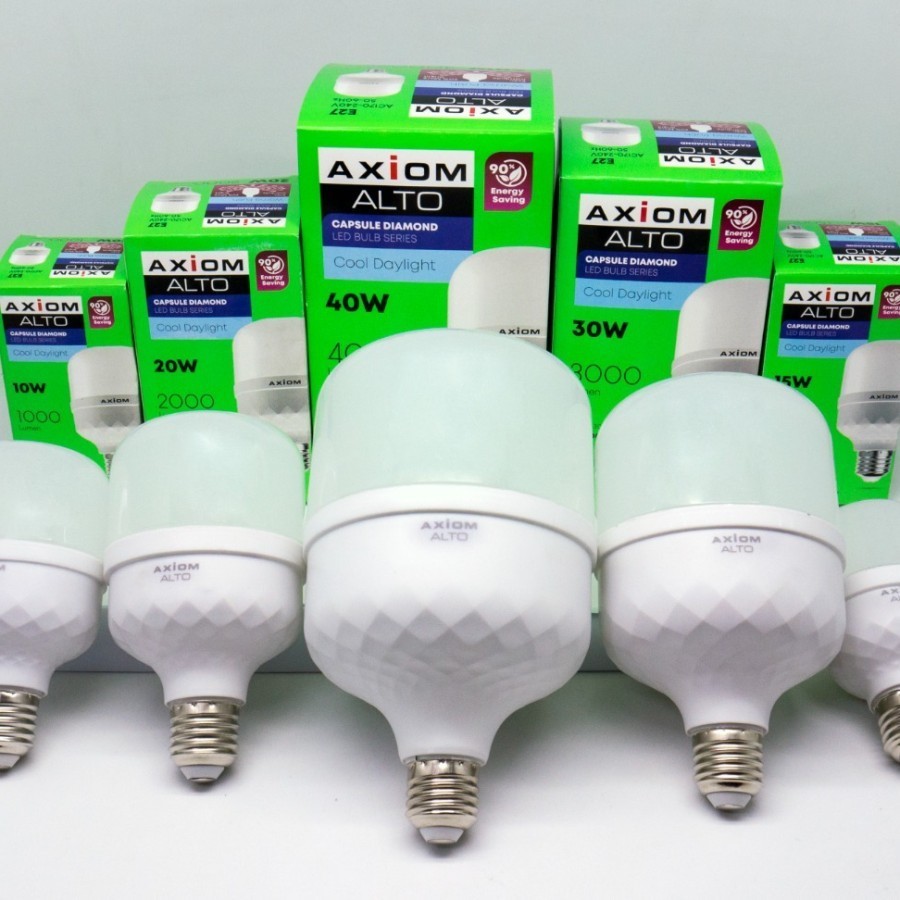 Jual Lampu Bohlam LED Bulb Series Capsule Diamond AXIOM ALTO 5W 10W 15W 20W 30W 40W | Shopee ...