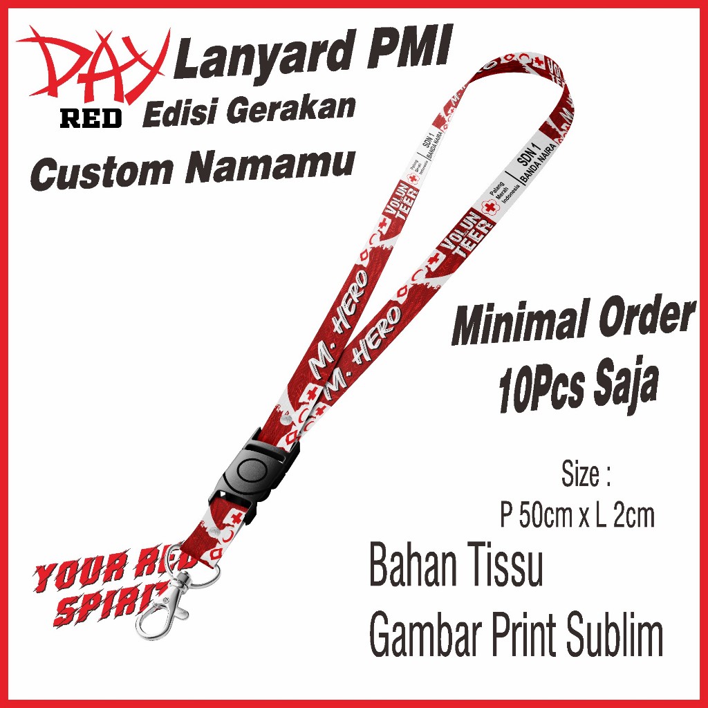 Jual Tali Id Card PMI - PMR Edisi Gerakan | Shopee Indonesia