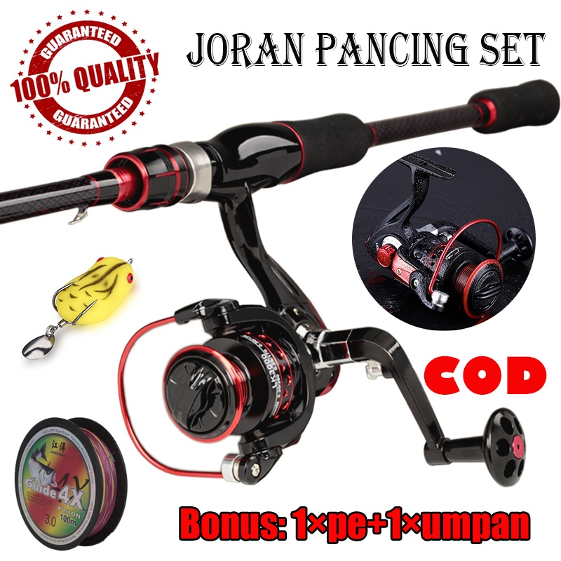 Jual HAIYI FISHING Pancing Set 1.65m1.8m 2.1m Joran Pancing And 13BB ...