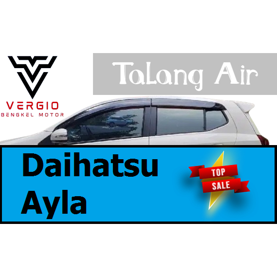 Jual TALANG AIR MOBIL DAIHATSU AYLA (2013-2023) MODEL SLIM & FLAT PEREKAT 3M 1SET 4PCS BAHAN ...