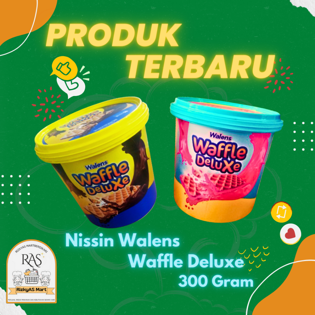 Jual NISSIN WALENS WAFFLE DELUXE STROBERI 300GR | Shopee Indonesia