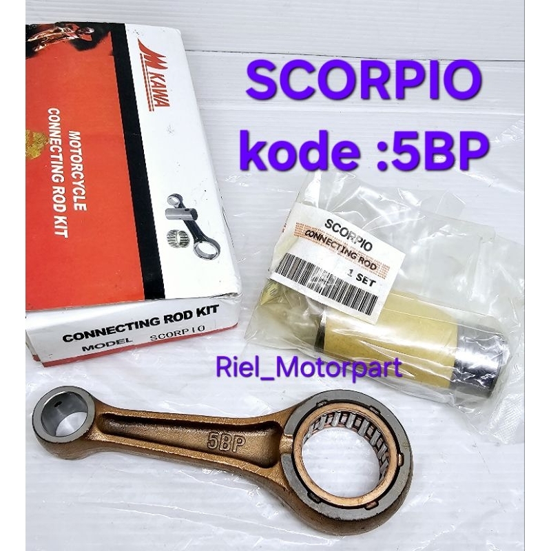 Jual Stang Seher (KW) SCORPIO / 5BP setang conrod kit stang KAWA | Shopee Indonesia