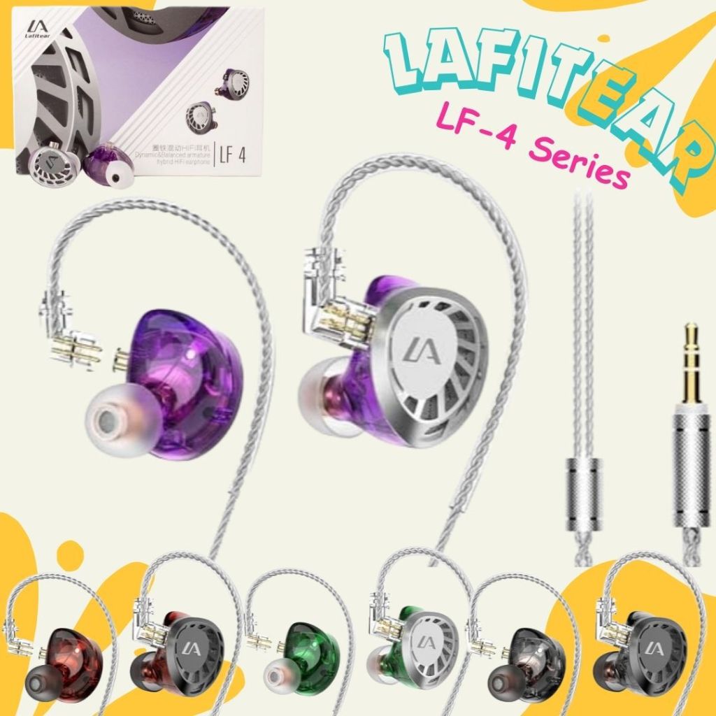 Jual Lafitear LF4 1DD 3BA in ear monitor IEM earphone 4 driver | Shopee ...