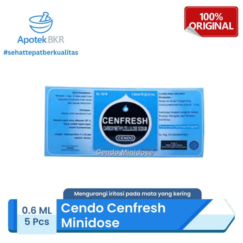 Jual Cendo Cenfresh Minidose Obat Tetes Mata (5x0.6ml) | Shopee Indonesia