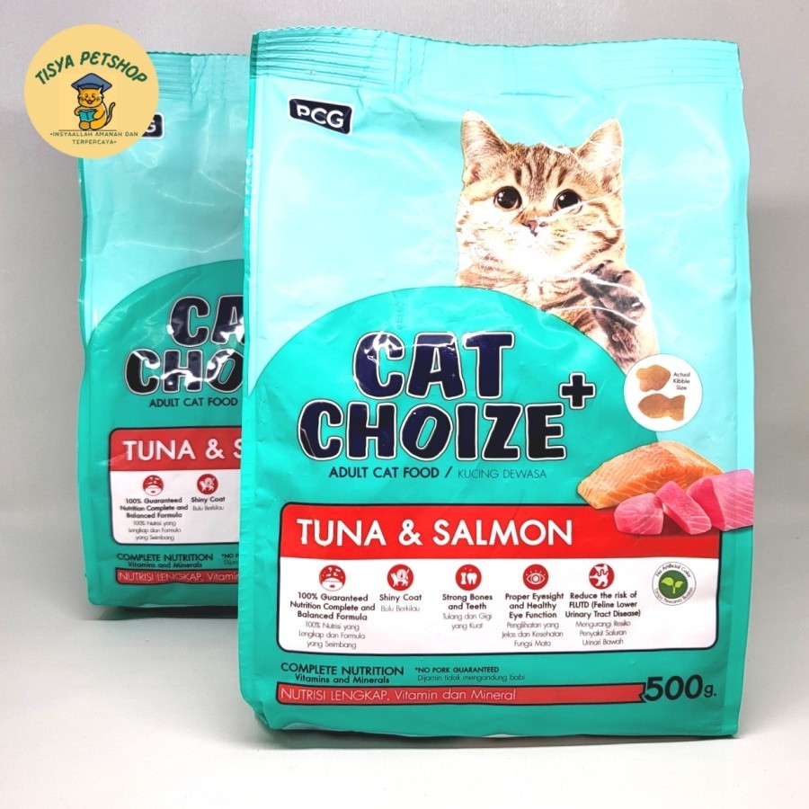 Jual Cat Choize Plus Adult Tuna & Salmon 500 Gr - Makanan Kucing Cat ...