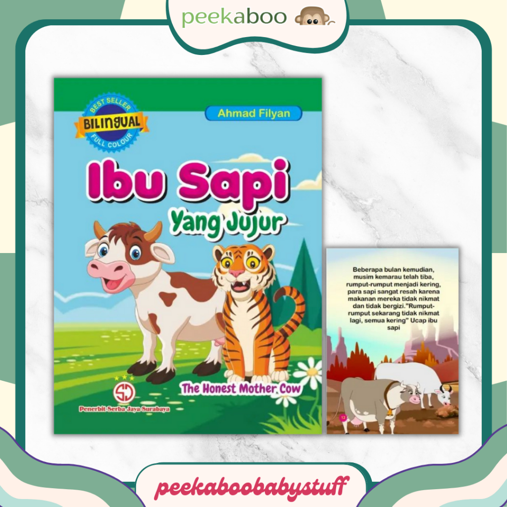 Jual BUKU CERITA ANAK BILINGUAL - TEMA IBU SAPI YANG JUJUR || DONGENG ...