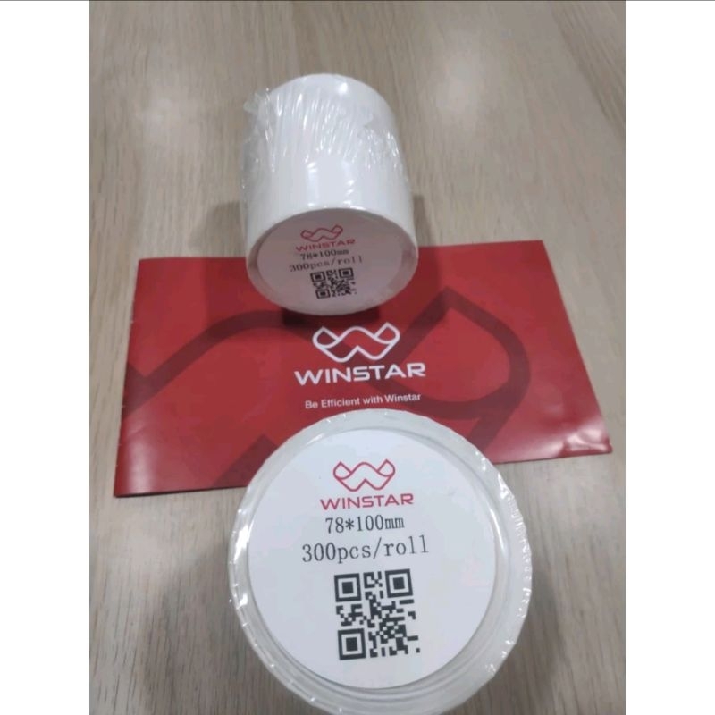 Jual Kertas sticker thermal label resi pengiriman barcode roll 78x100 ...