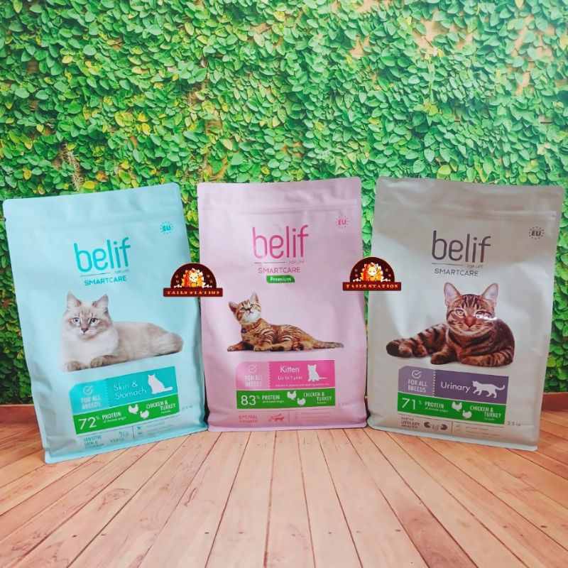 Jual BELIF Cat Food 2,5kg Kitten Adult Makanan Kucing Urinary Skin ...