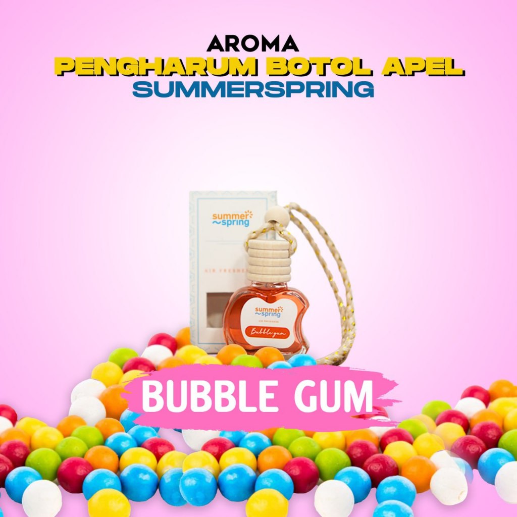 Jual Pengharum Mobil Dan Ruangan Botol Apel 10ml Summer Spring BUBBLE ...