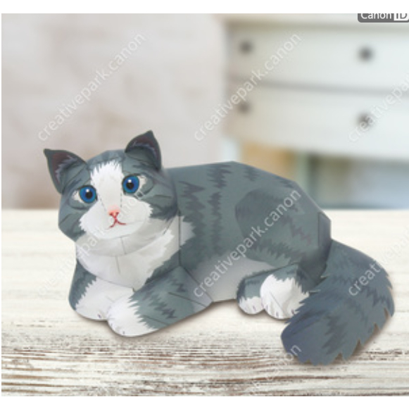 Jual KUCING CAT ANIMAL BINATANG PAPERCRAFT MINIATUR ACTION FIGURE DIY ...