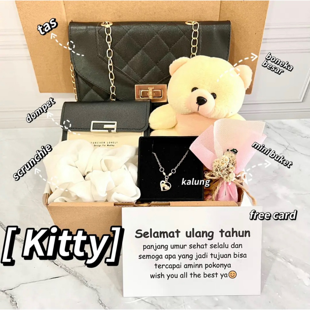 Jual [BNK1] Kado Hampers Gift Box Hadiah Perempuan Wanita Cewek Cewe Hari Raya Birthday Ulang ...