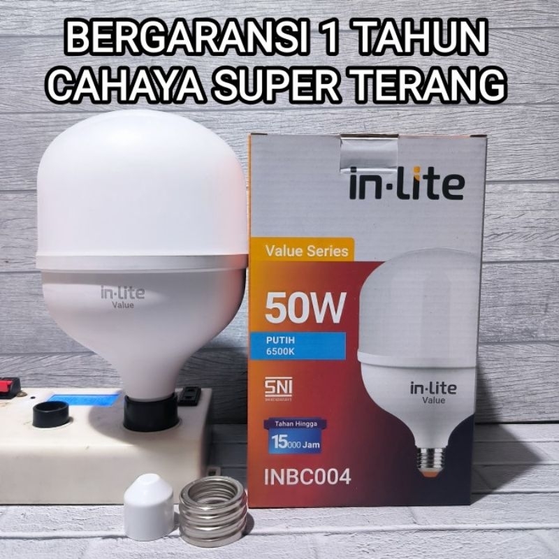 Jual IN-LITE LAMPU LED CAPSULE VALUE 50W 50 WATT INLITE INBC004 CAHAYA PUTIH 6500K GARANSI 1 ...