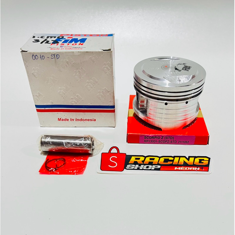 Jual PISTON FIM SCORPIO SET PISTON KIT SCORPIO JENONG FIM OS STD ( 70 ...