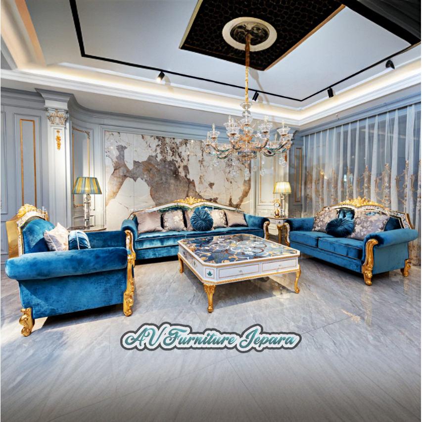 Jual Kursi sofa ruang tamu mewah model eropa clasik terbaru | Shopee ...