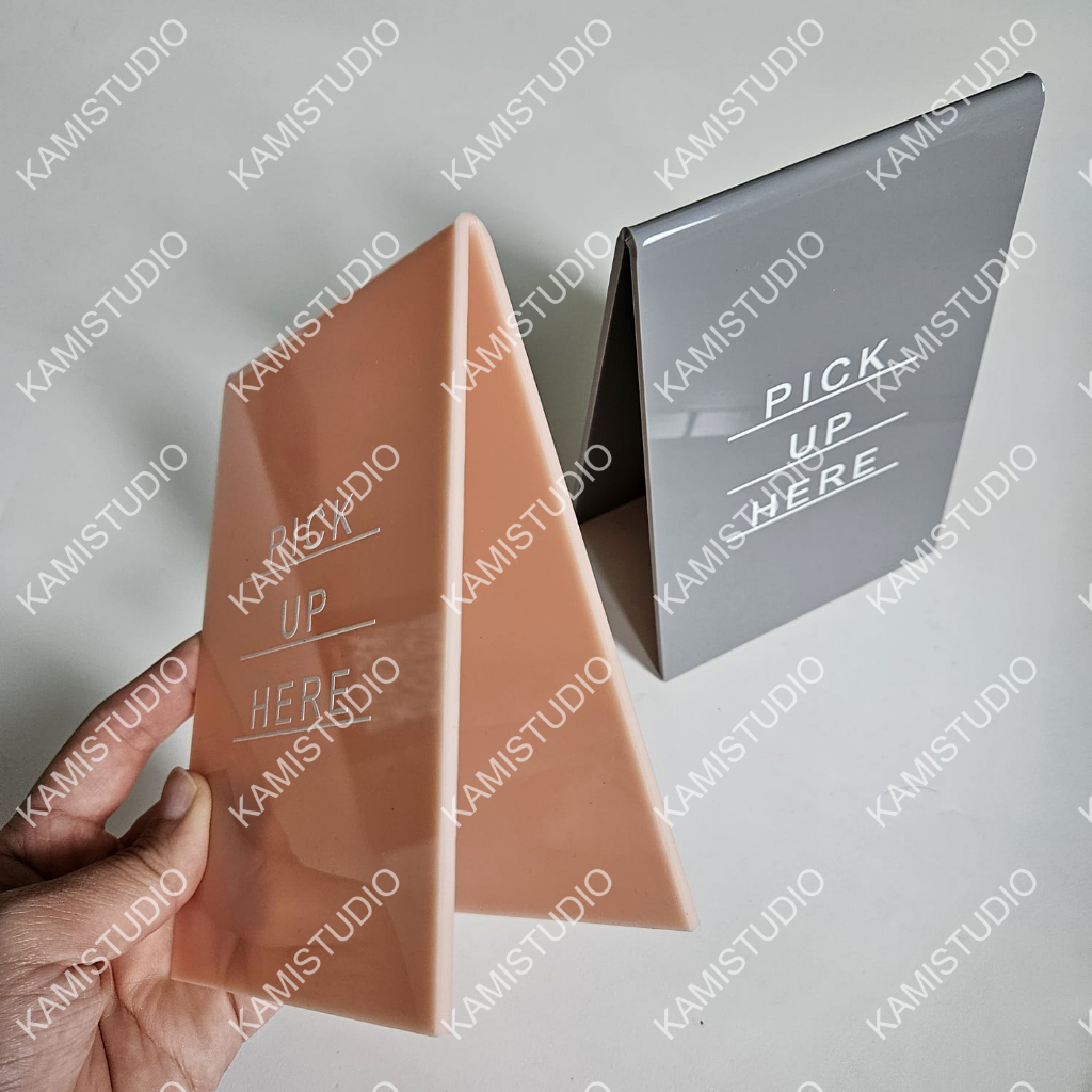 Jual PICK UP HERE / SIGN COFFEESHOP / AMBIL DI SINI / AKRILIK TULISAN ...