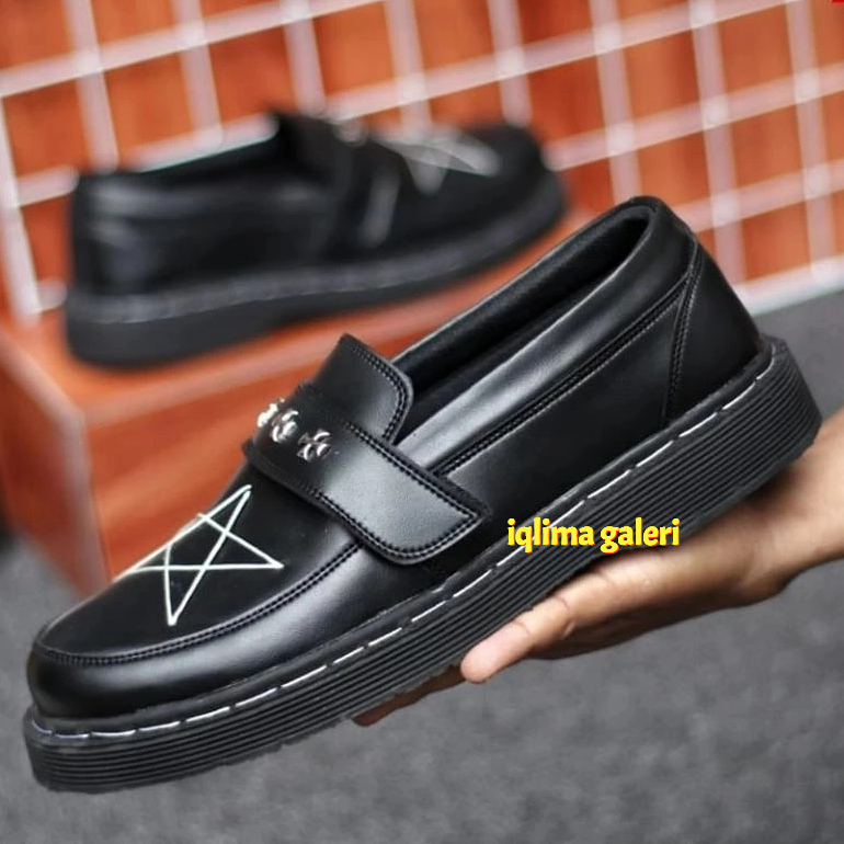Jual Sepatu star Slip On Loafers Bintang Pria Kulit Sintetic PU Premium ...